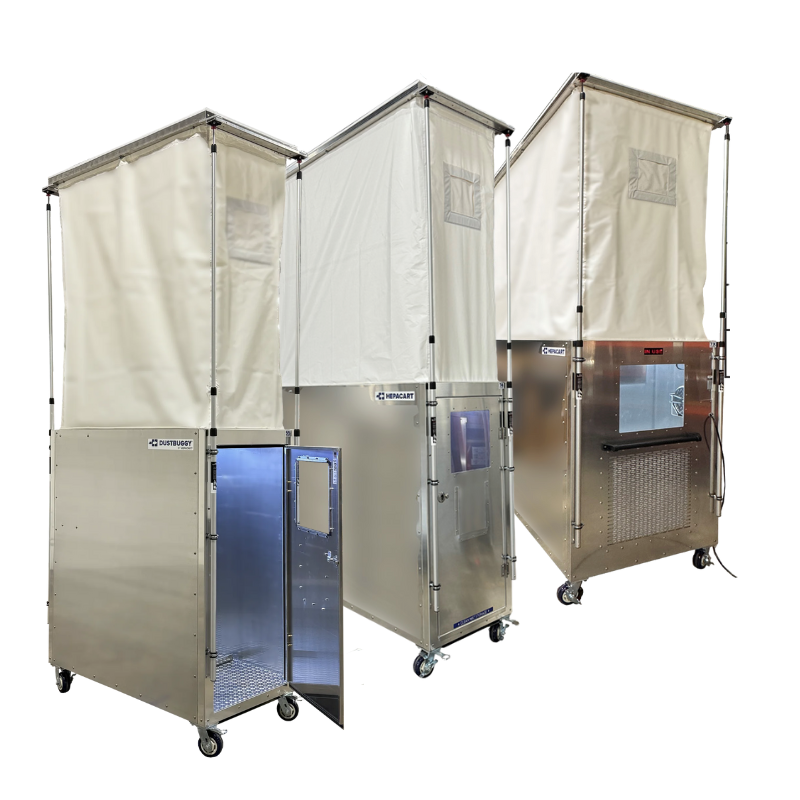 HEPACART DUSTBUGGY Mobile Ceiling Access Cart for Containment
