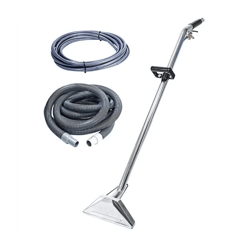 Sandia 80-0500 25 Ft Vac/Sol Hoses & 12" Stainless Steel Dual Jet Wand